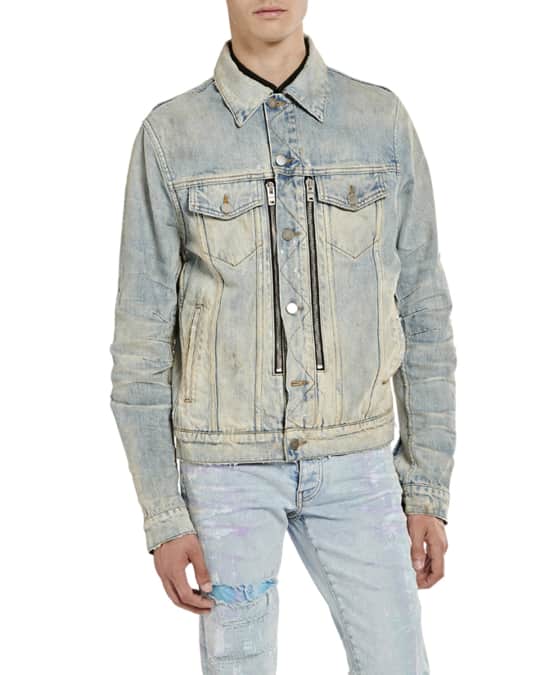 Amiri Men's MX2 Denim Trucker Jacket | Neiman Marcus