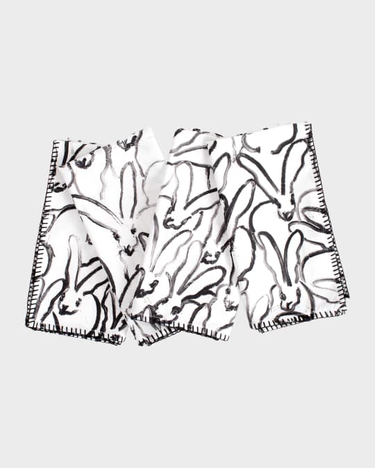 Hunt Slonem Rabbit Run Dinner Napkin, Set of 4 | Neiman Marcus