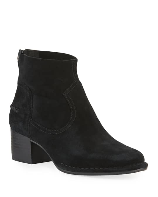 UGG Bandara Suede Block-Heel Ankle Boots | Neiman Marcus