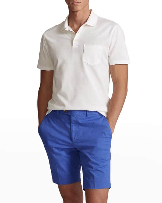 Ralph Lauren Purple Label Men's Solid Chino Shorts | Neiman Marcus