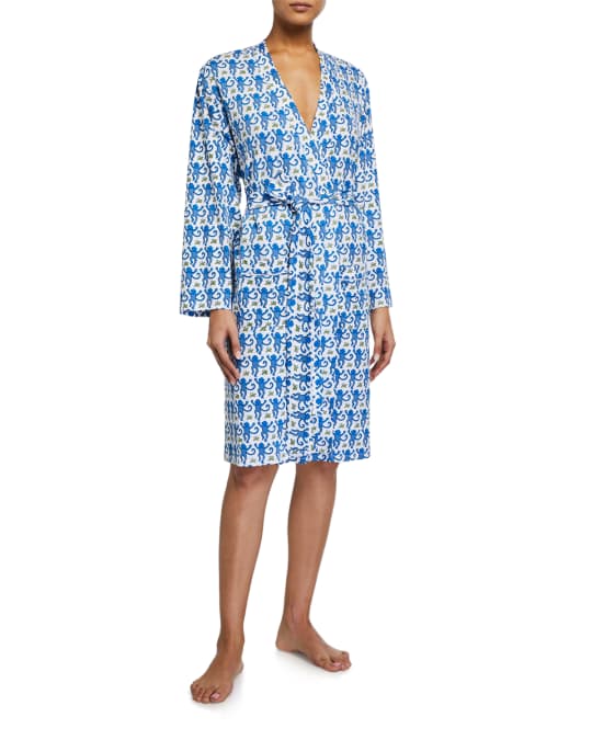 Roller Rabbit Axel Monkey-Pattern Robe | Neiman Marcus