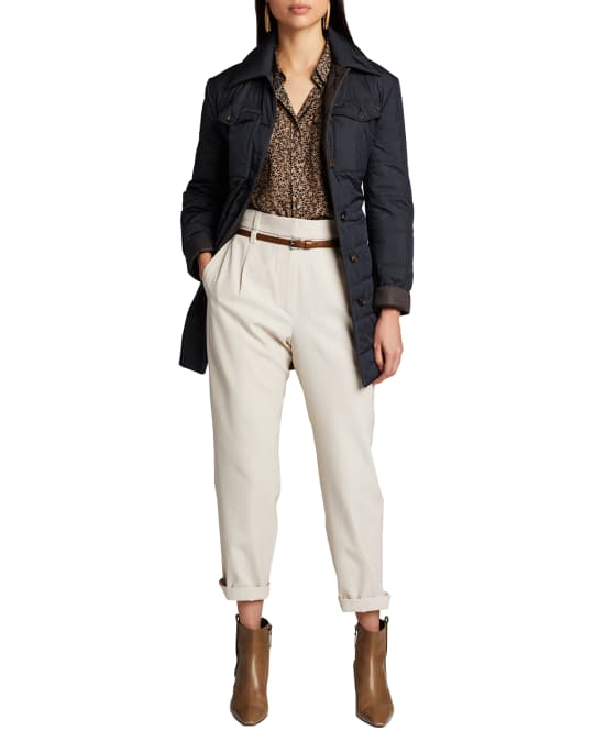 Brunello Cucinelli Quilted Button-Front Jacket | Neiman Marcus