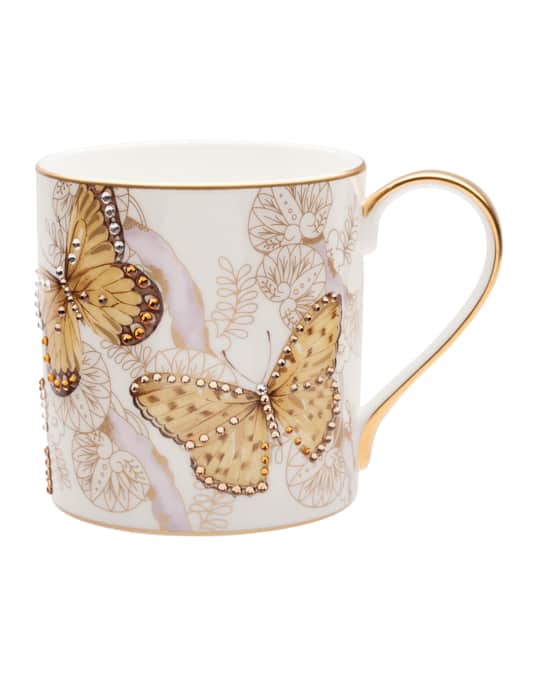 Prouna Butterfly Jeweled Mug | Neiman Marcus