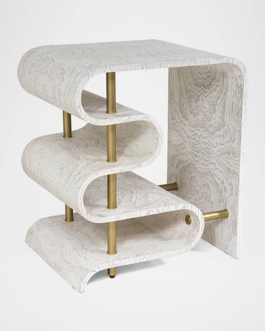 Ashley Childers for Global Views Traverse White Side Table | Neiman Marcus