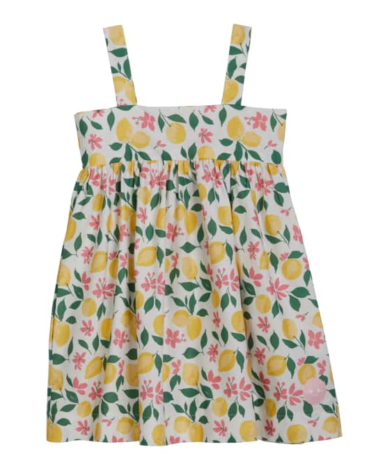Smiling Button Girl's Lemonade Print Swing Dress, Size 18M-10 | Neiman ...