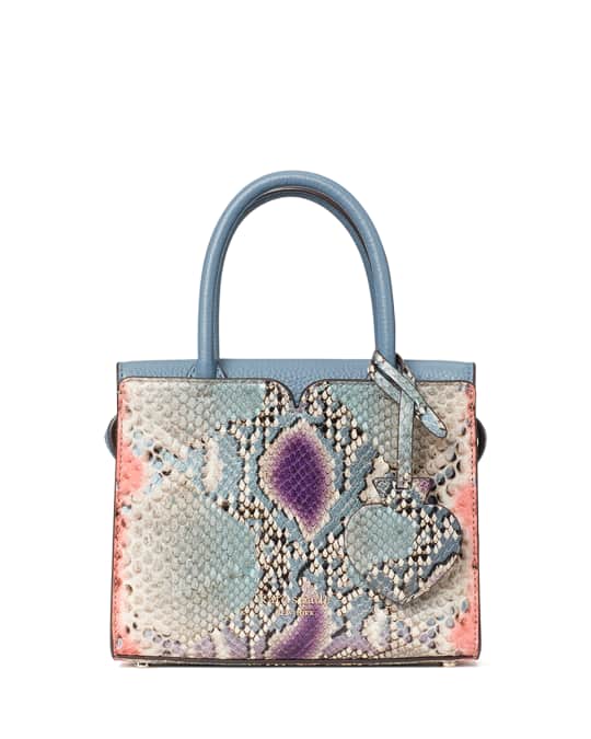 kate spade new york mini snake-embossed leather satchel bag | Neiman Marcus