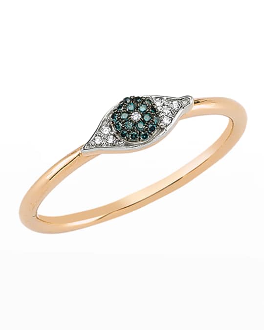BeeGoddess Eye Light Small Pave Diamond Ring, Size 7 | Neiman Marcus