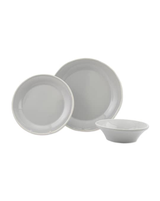 Vietri Chroma Light Gray 3-Piece Place Setting | Neiman Marcus