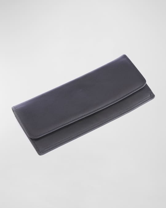 ROYCE New York Monogrammed RFID Blocking Leather Clutch Wallet | Neiman ...