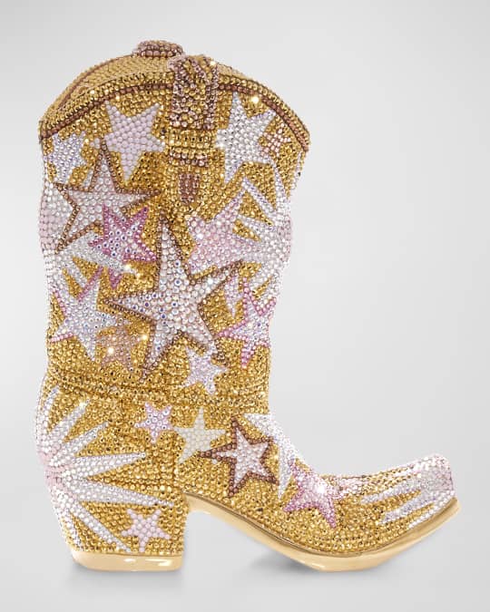 Judith Leiber Couture Cowboy Boot Crystal Clutch Bag | Neiman Marcus