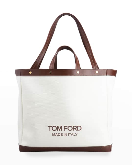 TOM FORD Medium Logo Shopping Tote Bag | Neiman Marcus