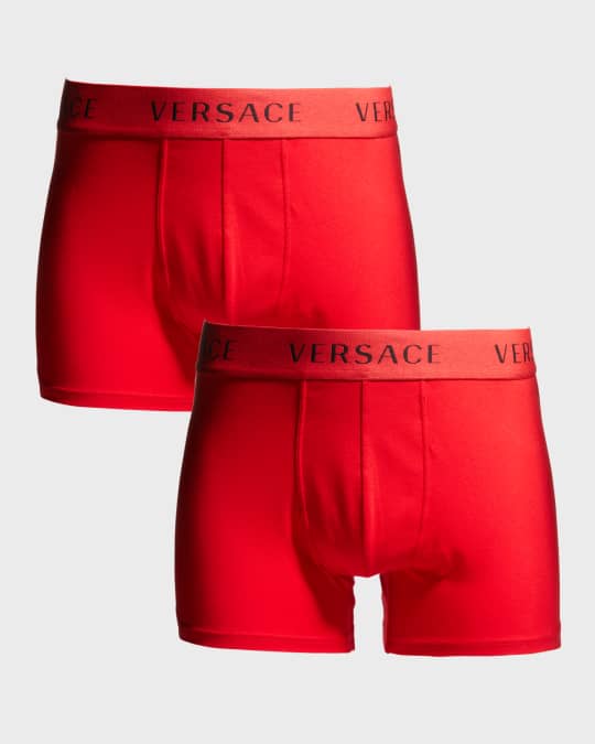 Versace Men's 2-Pack Long Boxer Briefs | Neiman Marcus
