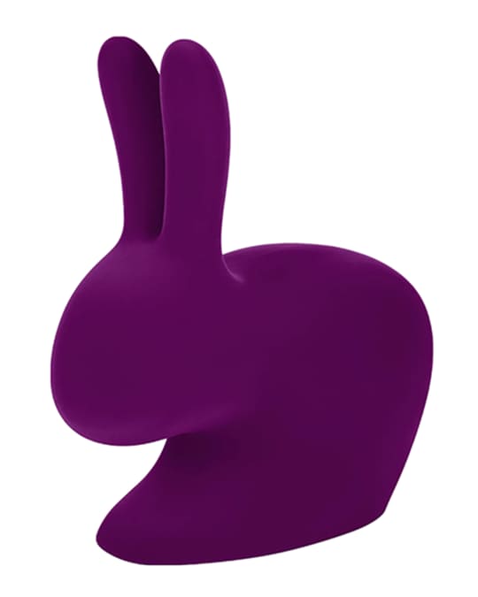 Qeeboo Velvet Rabbit Bookend, Violet | Neiman Marcus