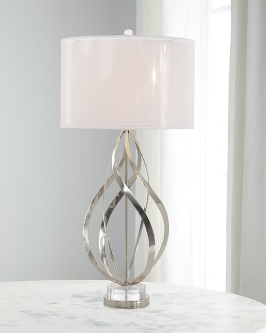 John-Richard Collection Swirls of Ribbons Table Lamp | Neiman Marcus