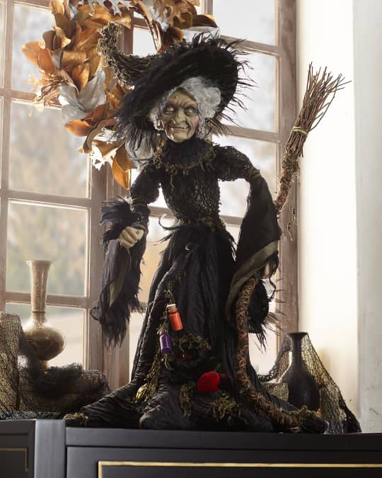 Katherine's Collection Midnight Witch Figure | Neiman Marcus