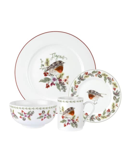 Spode Robin Wreath 16-Piece Dinnerware Set | Neiman Marcus