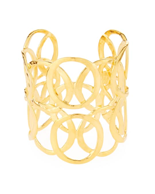 Kenneth Jay Lane Open Circles Cuff Bracelet | Neiman Marcus