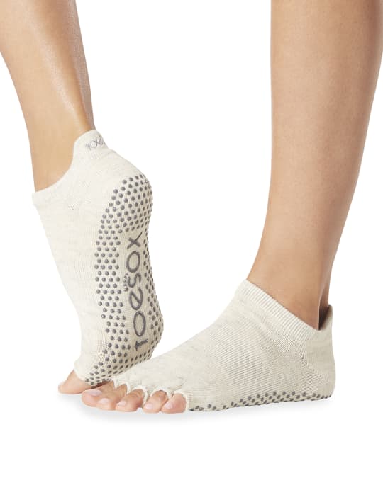 ToeSox Solid Half-Toe Low-Rise Grip Socks | Neiman Marcus