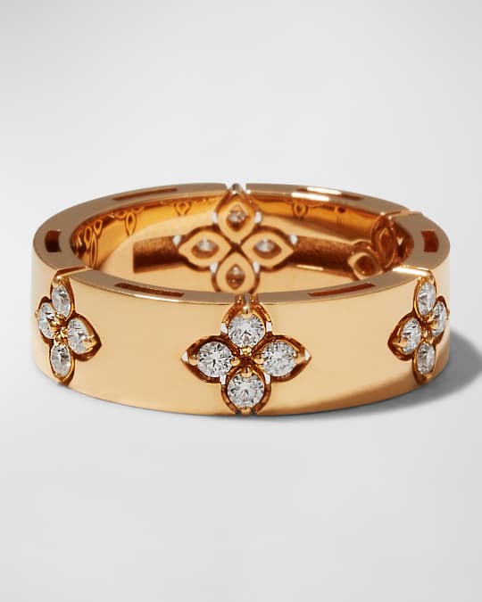 Roberto Coin 18k Rose Gold Diamond Love in Verona Ring, Size 7 | Neiman ...