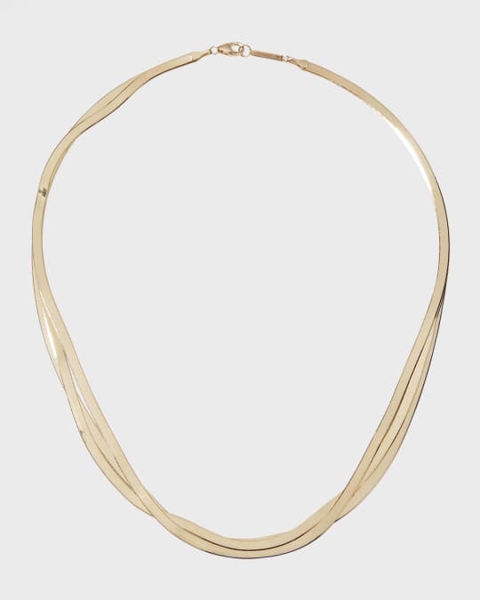 LANA Liquid Gold Wide Layering Chain Necklace | Neiman Marcus