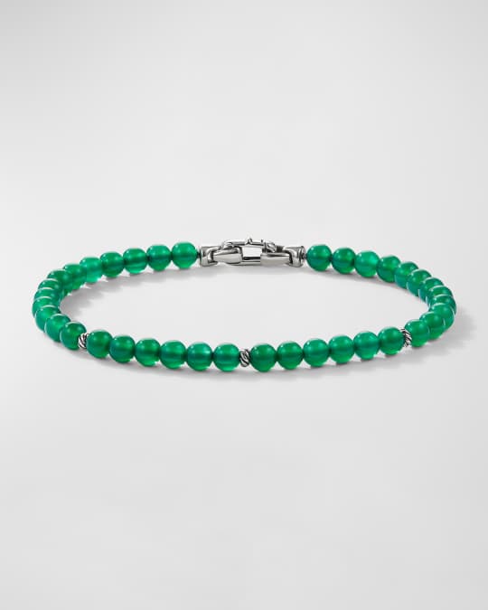 David Yurman Spiritual Bead Bracelet with Green Onyx | Neiman Marcus