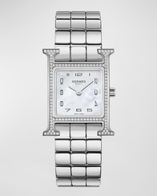 Hermes Heure H Watch, Small Model, 25 mm | Neiman Marcus