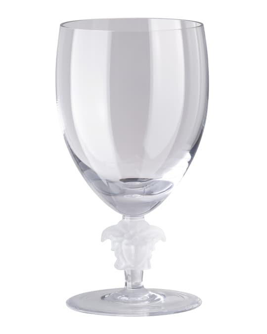Versace Medusa Lumiere Short Stem Clear Water Goblets, Set of 2 ...