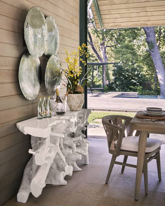 Phillips Collection Cast Root Outdoor Console Table | Neiman Marcus