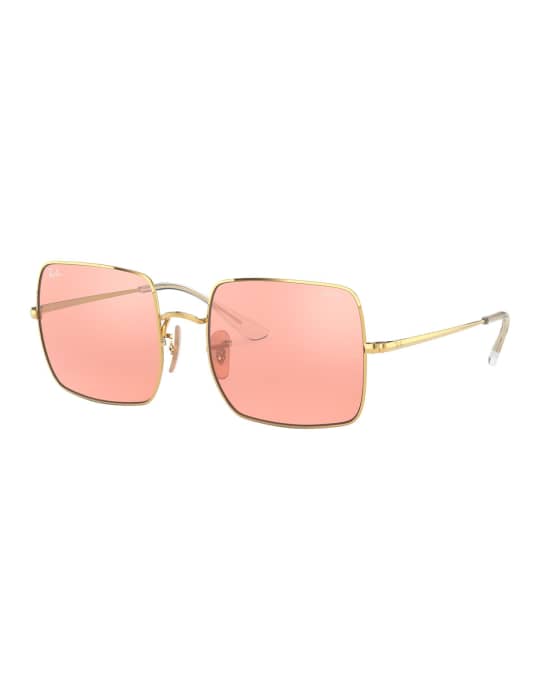 Ray-Ban Oversized Square Metal Sunglasses | Neiman Marcus