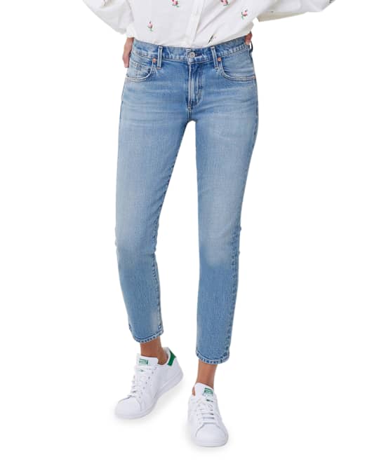Citizens of Humanity Elsa Mid-Rise Slim Crop Jeans | Neiman Marcus