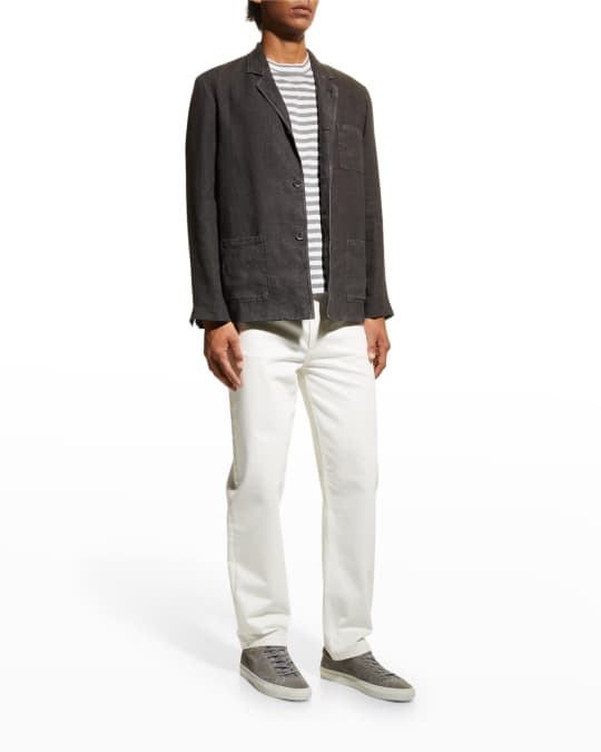 Boglioli Men's Linen Work Shirt | Neiman Marcus