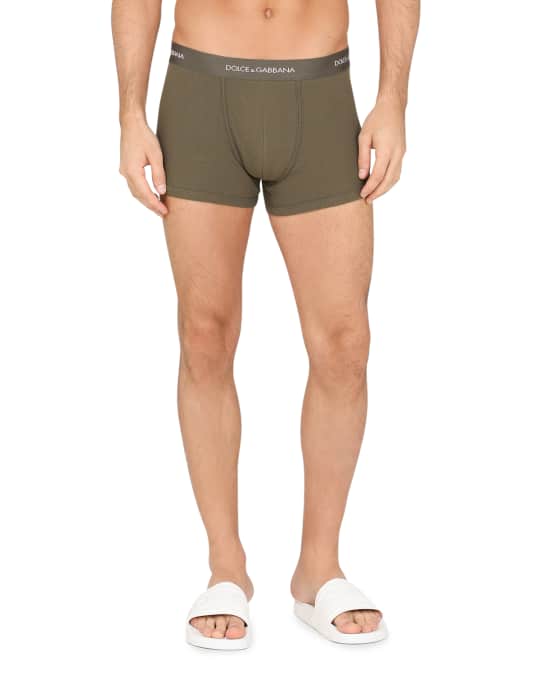 Dolce&Gabbana Men's Basic Logo Boxer Briefs | Neiman Marcus