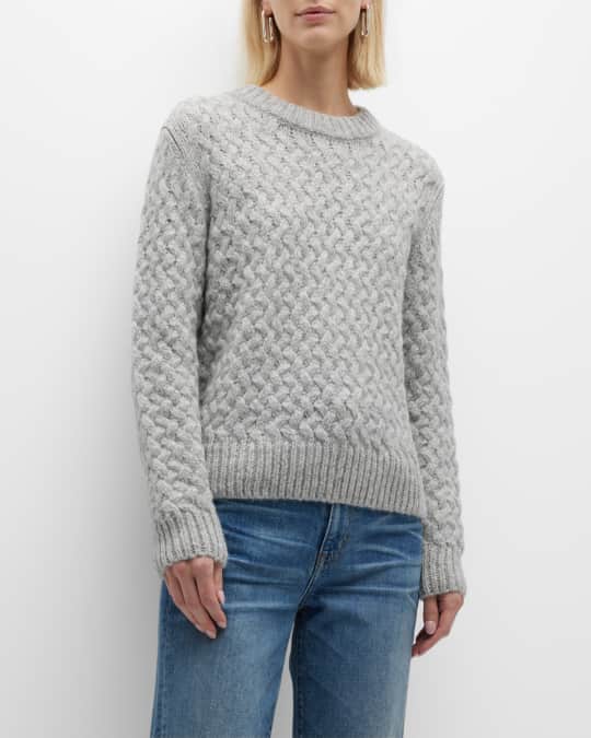 Christina Lehr Kiernan Alpaca-Blend Crewneck Sweater | Neiman Marcus