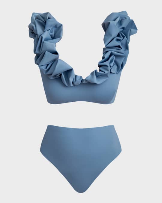 MAYGEL CORONEL Lucila High-Rise Two-Piece Swimsuit | Neiman Marcus