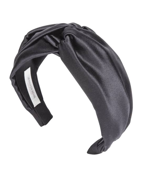Jennifer Behr Twisted Silk Satin Headband | Neiman Marcus
