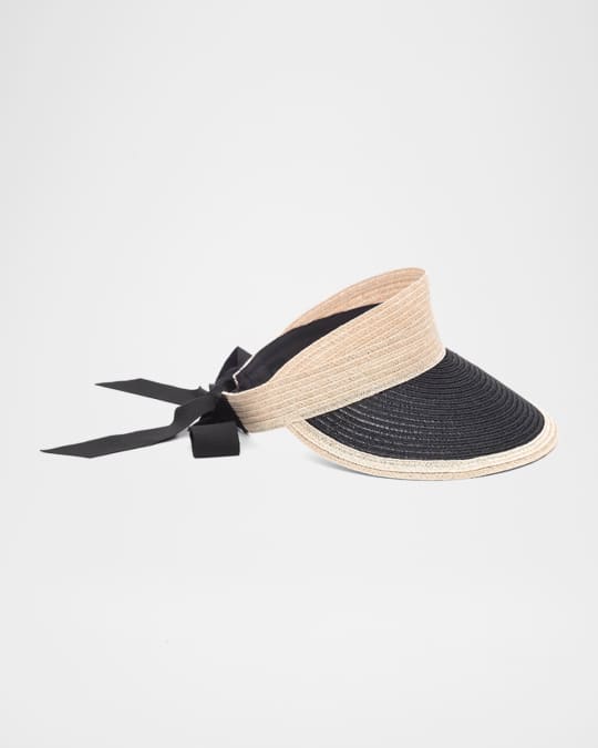 Eugenia Kim Ricky Straw Visor | Neiman Marcus