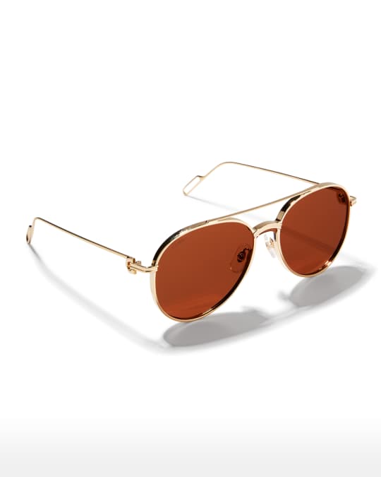 Cartier Metal Aviator Sunglasses | Neiman Marcus