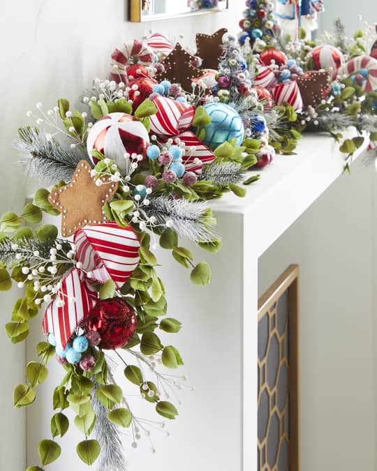 Neiman Marcus Candied Christmas Garland, 6' | Neiman Marcus