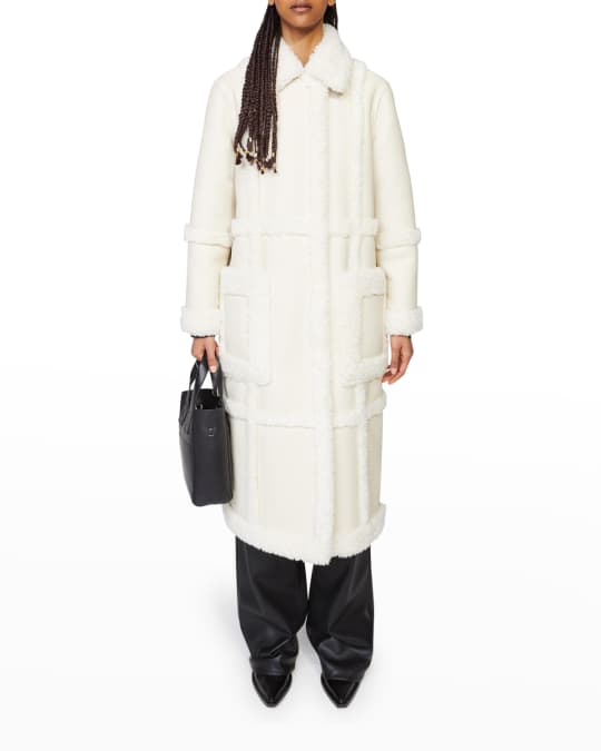 Stand Studio Patrice Long Faux Shearling Coat | Neiman Marcus