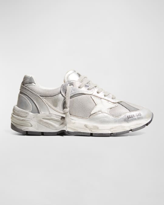 Golden Goose Men's Metallic Star Dad Runner Sneakers | Neiman Marcus