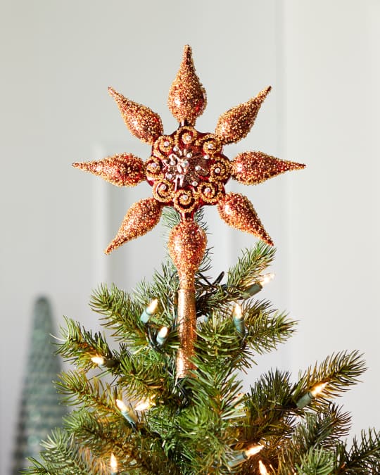 Exclusive Red Star Tree Topper Christmas Ornament | Neiman Marcus