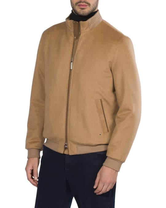 Stefano Ricci Men's Shearling-Lined Cashmere Jacket | Neiman Marcus