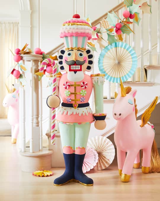 Glitterville Colonel Cupcake Christmas Decor Display, Cotton Candy ...