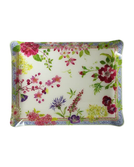 Gien Millefleurs Large Acrylic Serving Tray | Neiman Marcus
