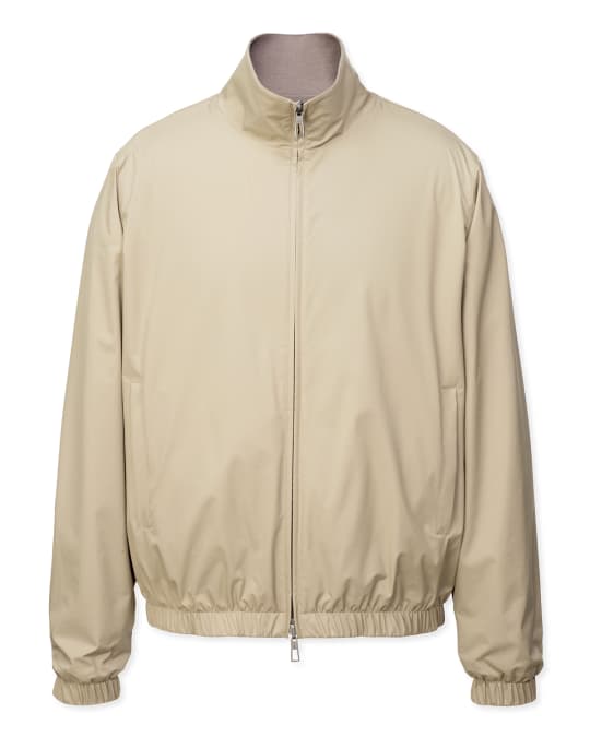 Loro Piana Men's Windmate Storm System Bomber Jacket | Neiman Marcus