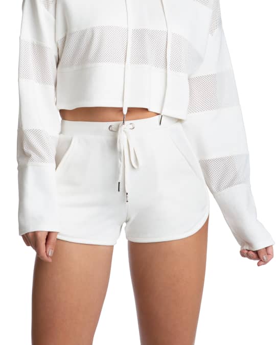 Juicy Couture Mesh Panel Shorts | Neiman Marcus
