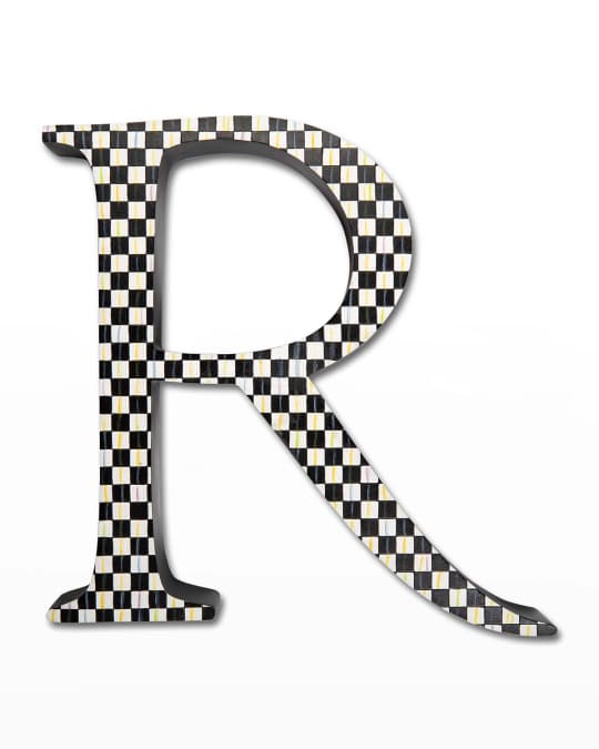 MacKenzie-Childs Courtly Check Letter - R | Neiman Marcus