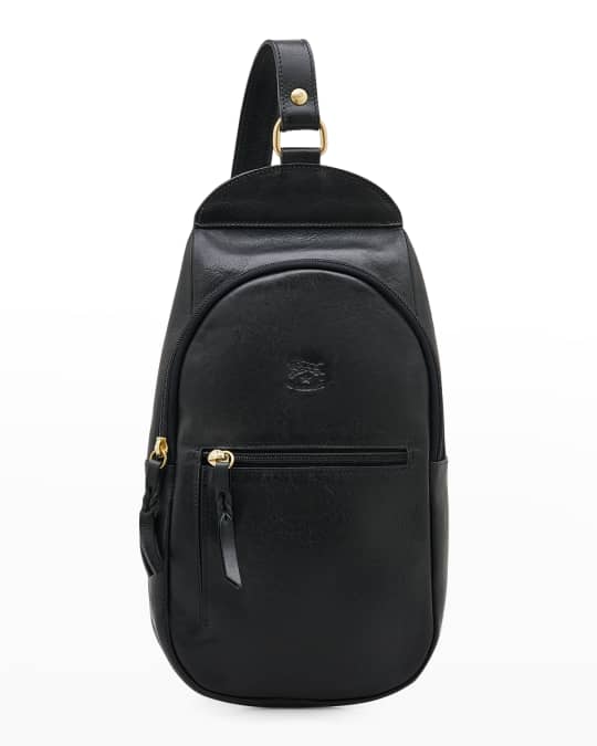 Il Bisonte Men's Leather Sling Backpack | Neiman Marcus