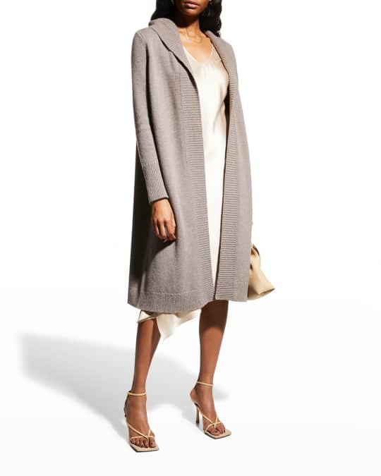 TSE Recycled Cashmere Hooded Duster Cardigan | Neiman Marcus