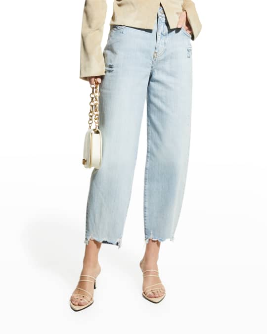 FRAME Ultra-High Barrel-Leg Jeans | Neiman Marcus